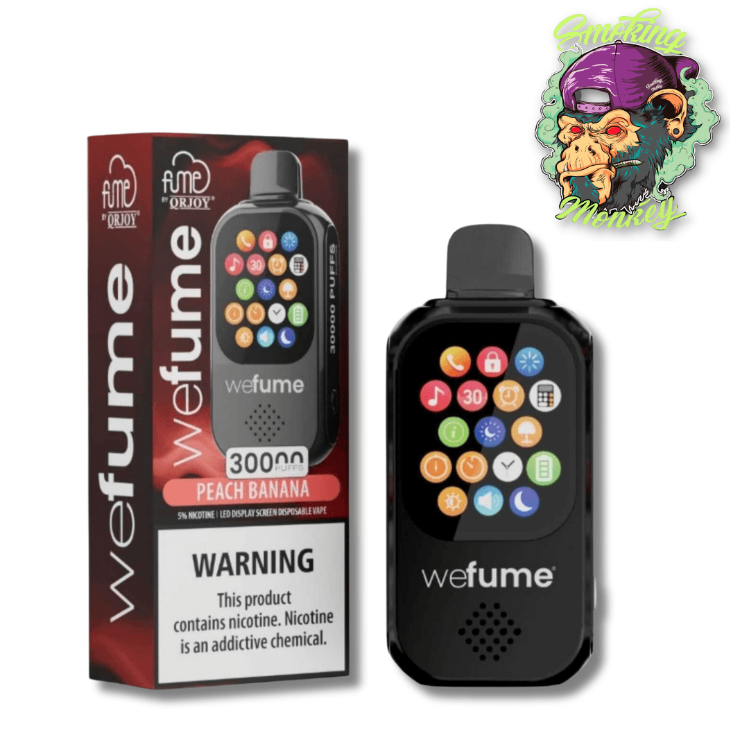 FUME BY QRJOY WE FUME 30K PEACH BANNA - Smoking Monkey El Salvador